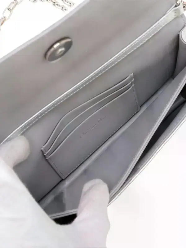 Dior 2000-2026 Mini Iridescent Metallic Lambskin Cannage My Bag Satchel