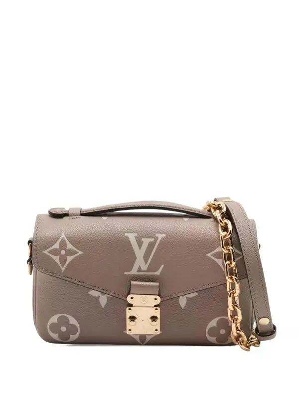 LOUIS VUITTON 2021-2026 Monogram Empreinte Pochette Metis East West Satchel - Brown