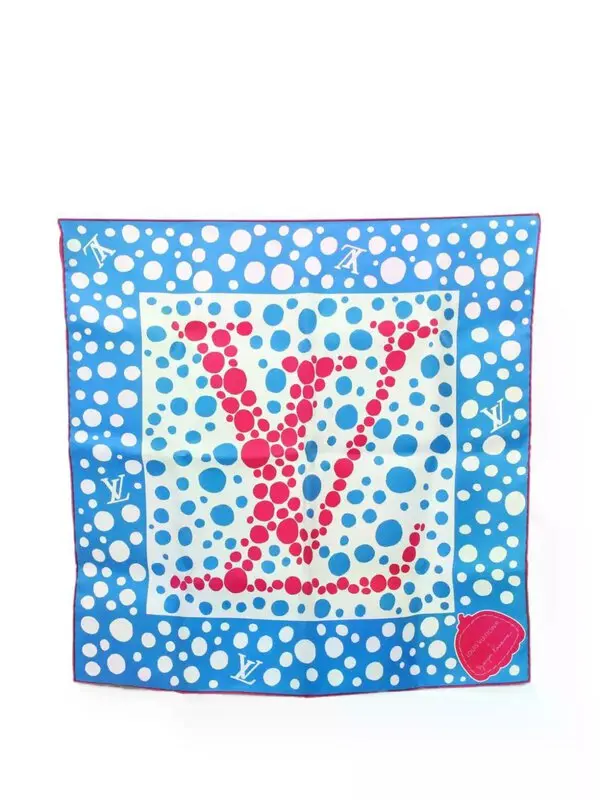 LOUIS VUITTON X Yayoi Kusama 2023 Infinity Dot Scarf - Blue