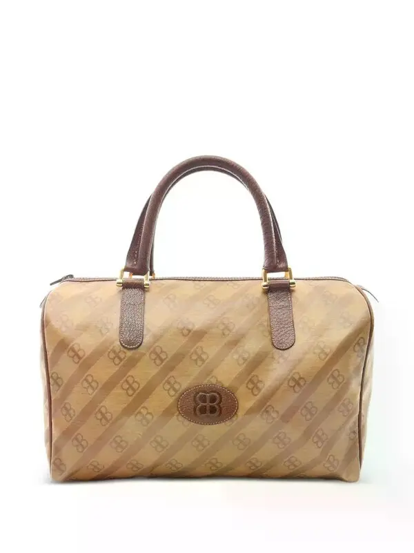 Balenciaga 2000s Mini Bb Monogram Satchel Bag - Neutrals