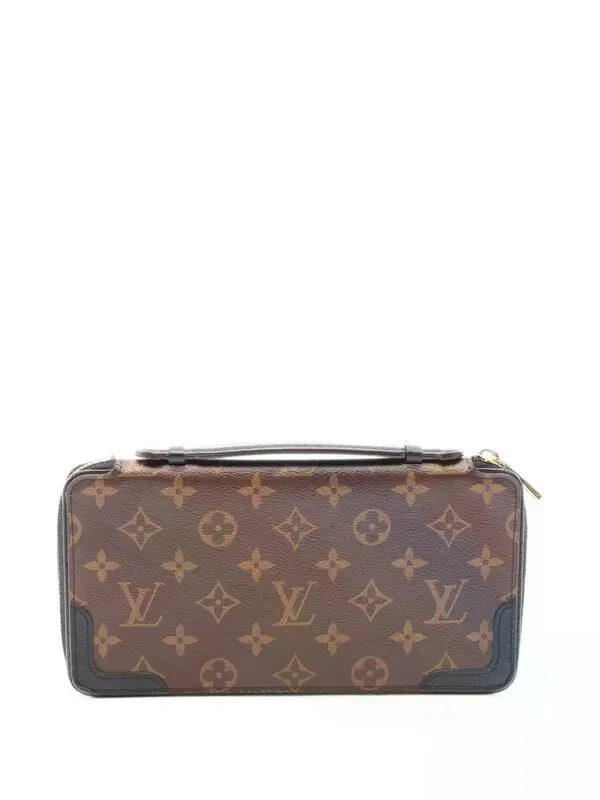 LOUIS VUITTON 2015 Retiro Monogram Travel Case - Brown