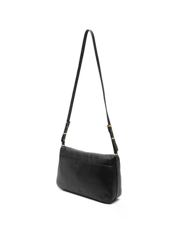 Pinko Love Birds Leather Shoulder Bag - Black