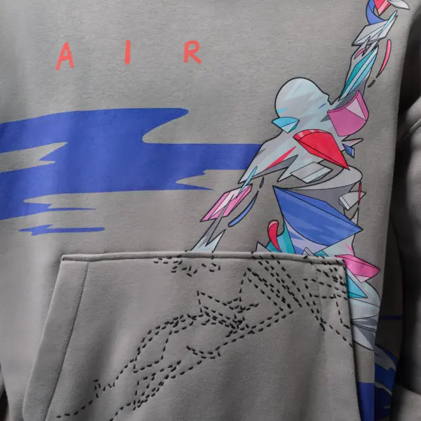 JORDAN Brooklyn Oversized Graphic Fleece Pullover Hoodie