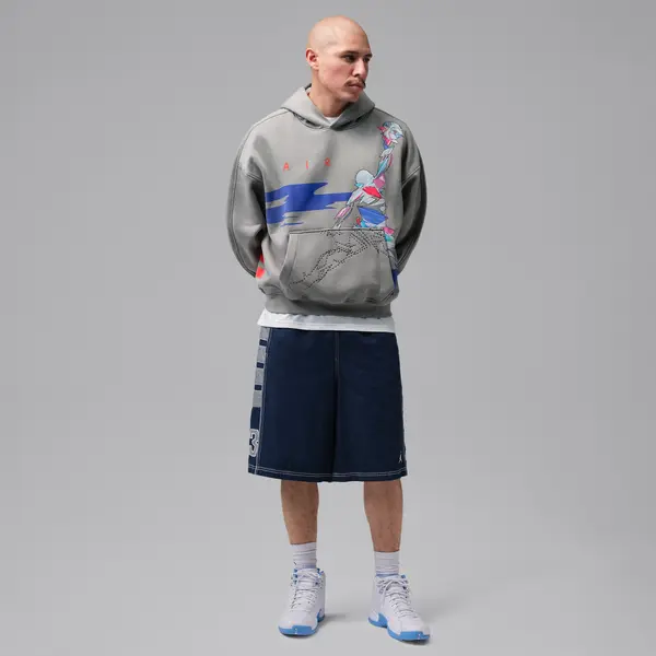 JORDAN Brooklyn Oversized Graphic Fleece Pullover Hoodie