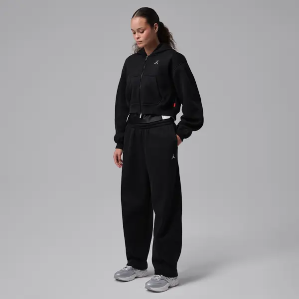 JORDAN Brooklyn Cropped Full-zip Hoodie