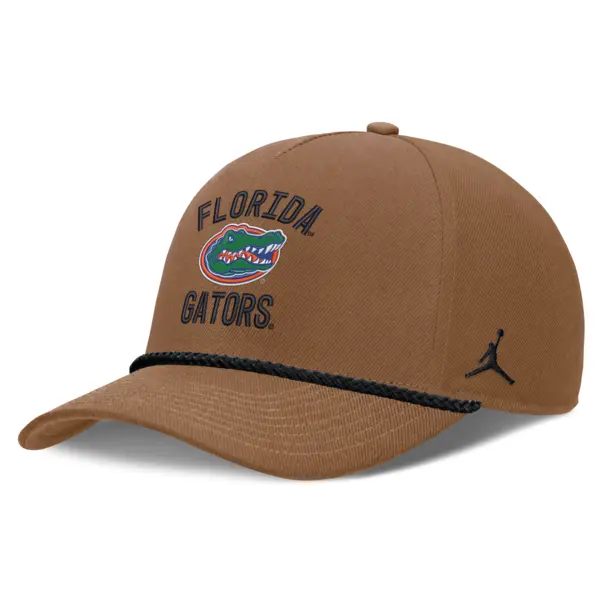 JORDAN Florida Military Appreciation Rise Brand Dri-fit College A-frame Adjustable Hat - Brown