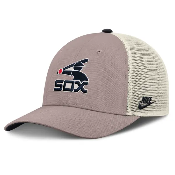 Nike Chicago White Sox Cooperstown Rise Mlb Adjustable Trucker Hat