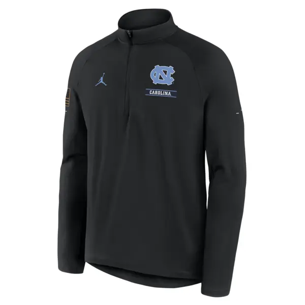 Nike North Carolina 2026 Military Appreciation Stride Jordan Brand Dri-fit College 1/2-zip Long-sleeve Top - Black