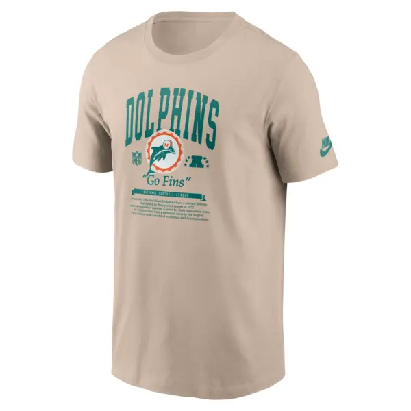 Nike Miami Dolphins Rewind Nfl T-shirt - Brown