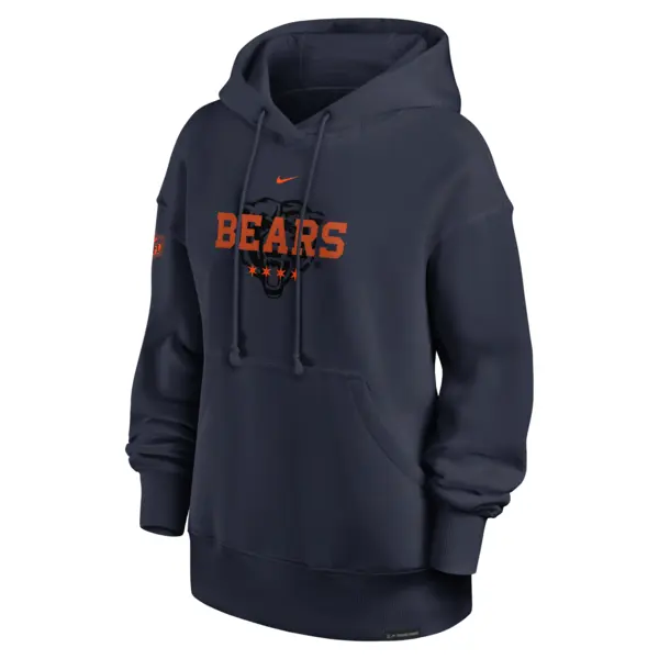 Nike Chicago Bears Rivalries Collection Phoenix Nfl Oversized Pullover Hoodie