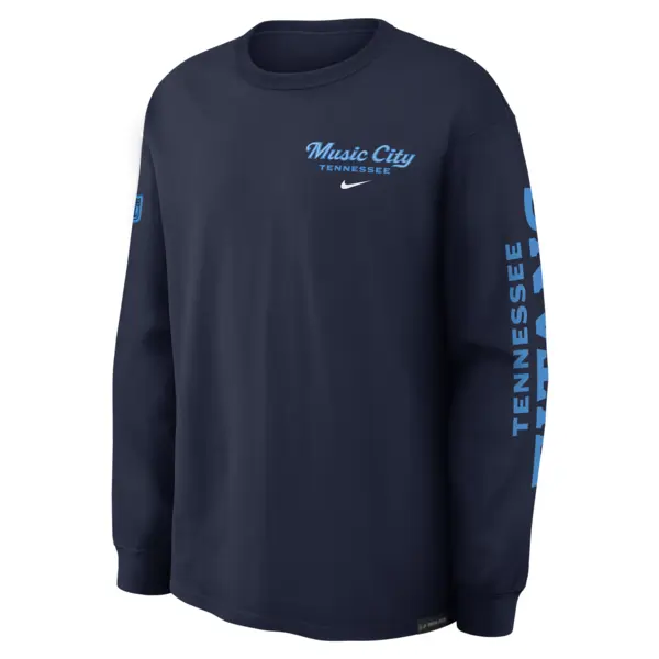 Nike Tennessee Titans Rivalries Collection Max90 Nfl Long-sleeve T-shirt - Blue
