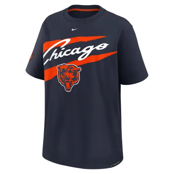 Nike Chicago Bears Rivalries Collection Essential Boyfriend Nfl T-shirt - Blue
