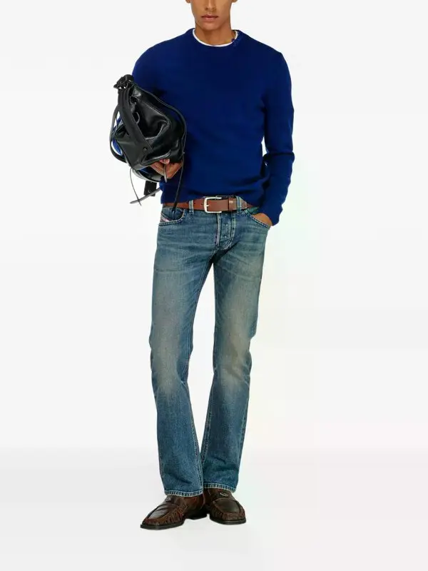 DIESEL® Wool Jumper With Neck Logo