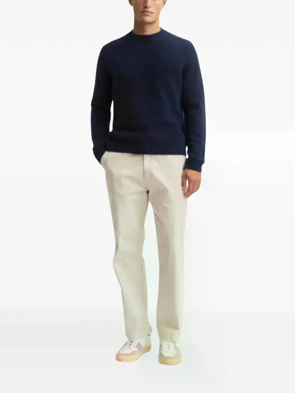 Iris Von Arnim Felton Ribbed-knit Crew-neck Sweater
