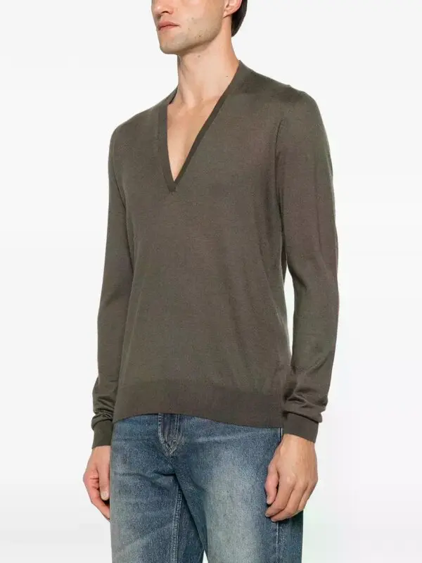 Frenckenberger Deep V-neck Sweater