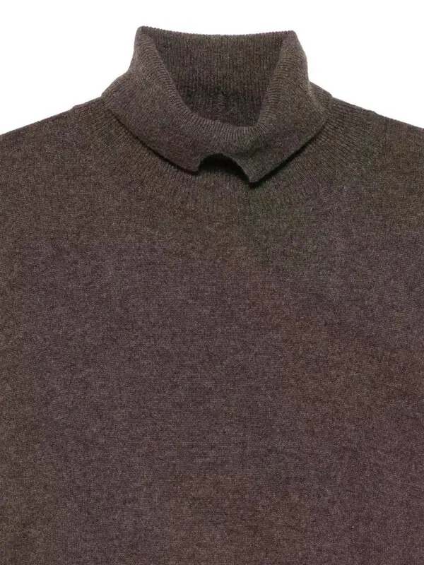 VANISE Turtleneck Button-cuff Sweater