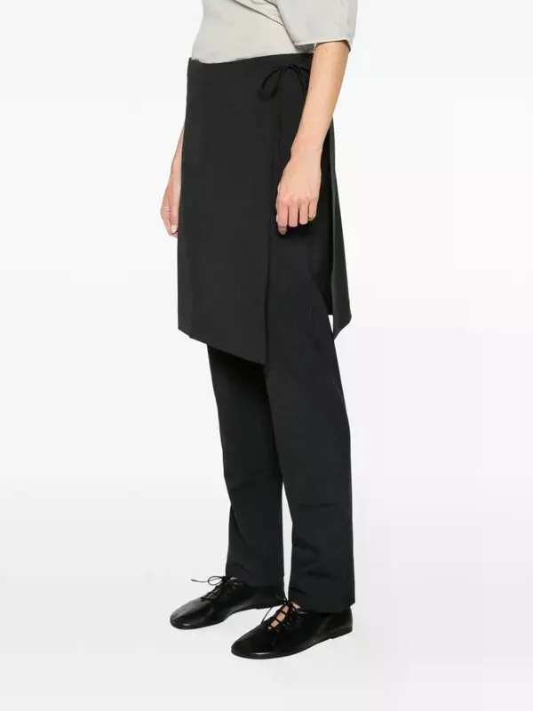 ST. AGNI Wool Sarong Pants Dark Graphite