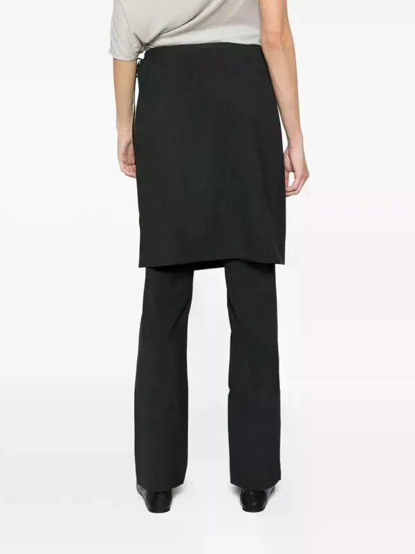 ST. AGNI Wool Sarong Pants Dark Graphite