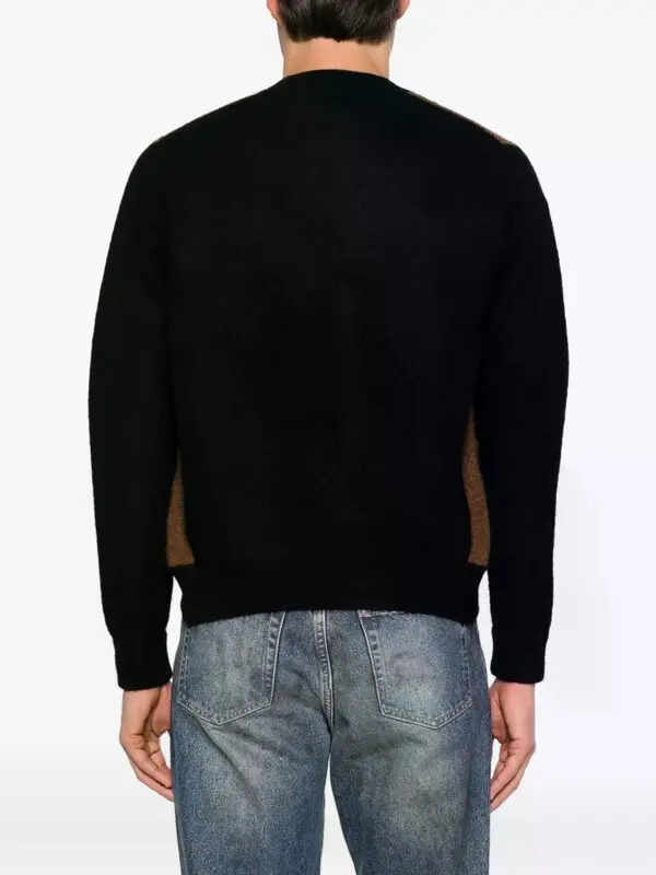 Frenckenberger Colour-block Cardigan