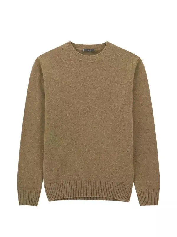 Boggi Milano Crew Neck Jumper In Wool Blend