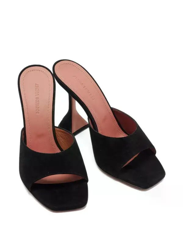 Amina Muaddi Lupita Suede Sandals
