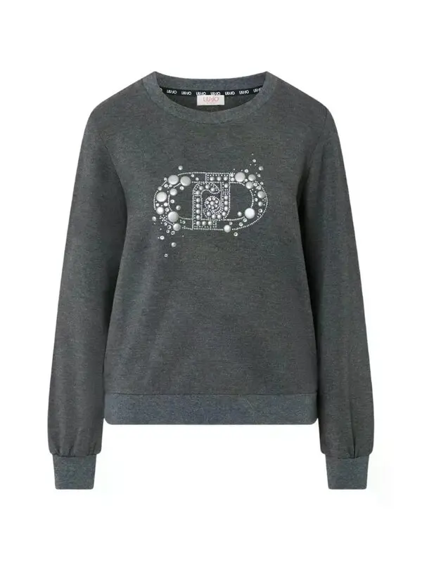 Liu Jo Embellished Logo-print Sweatshirt