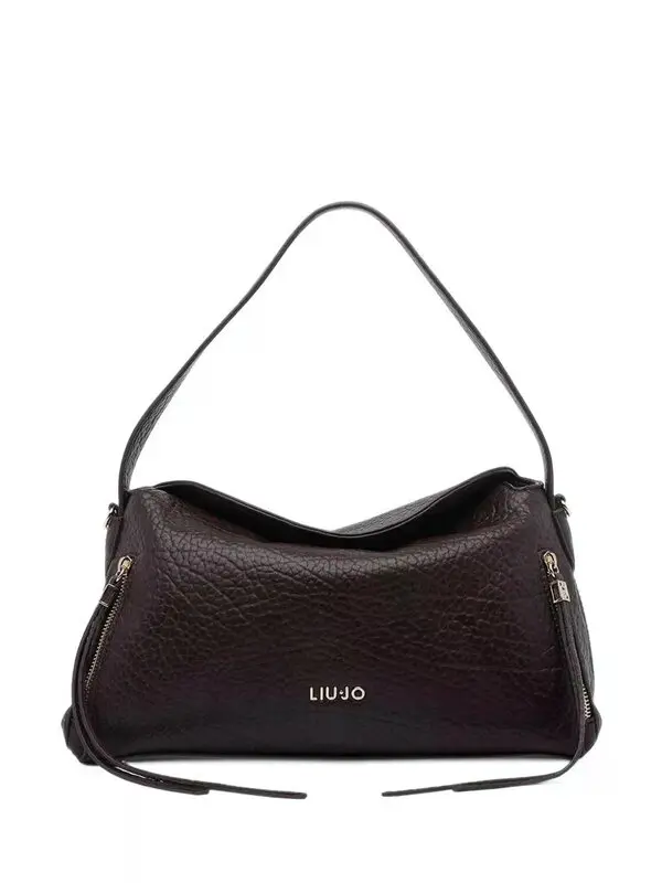 Liu Jo Pebbled-effect Logo-plaque Tote Bag - Red