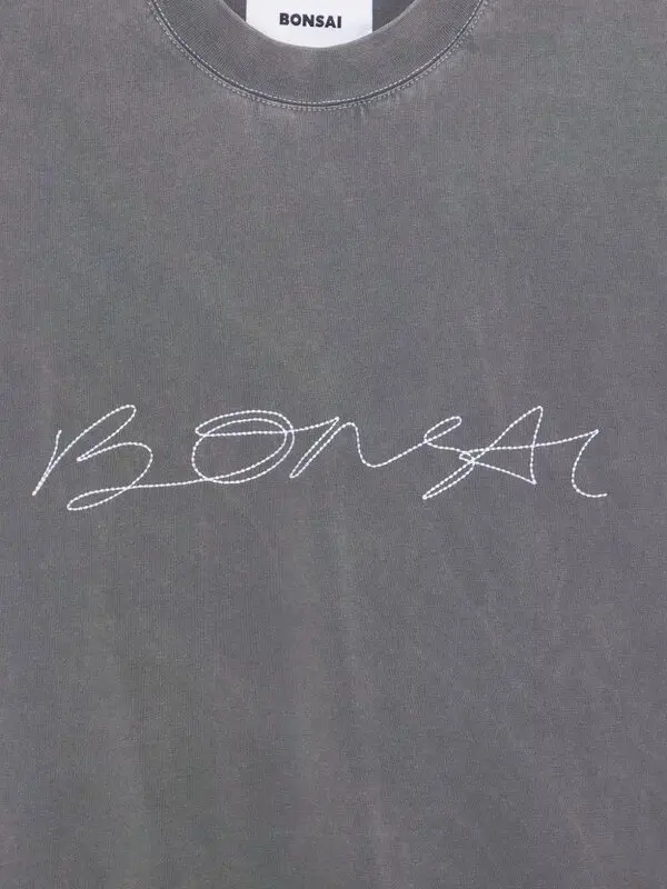 BONSAI Logo-embroidered T-shirt