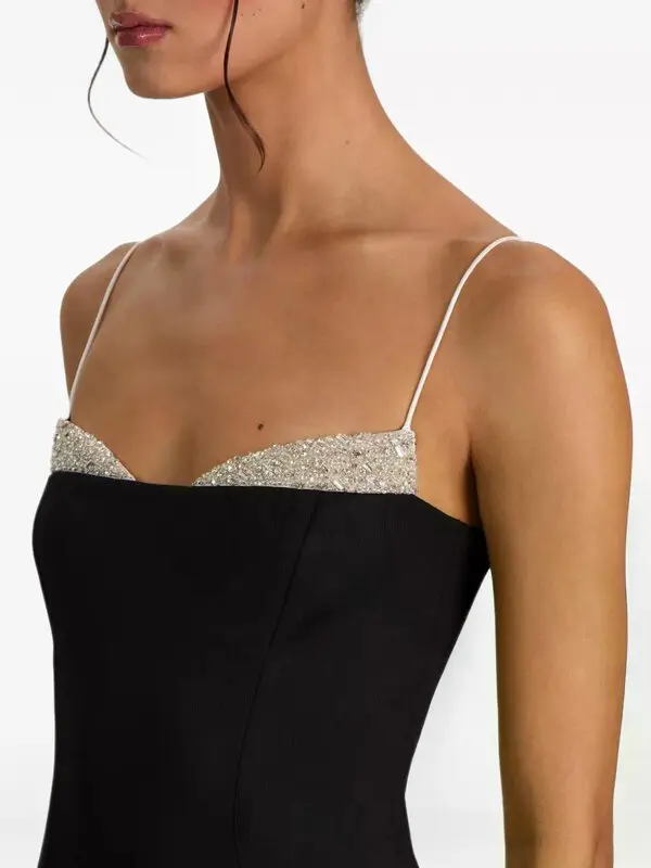 Alice + Olivia Hallie Crystal-embellished Maxi Dress