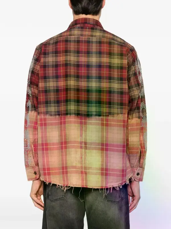 ERCOLE STUDIO Stud-embellished Dip-dye Shirt