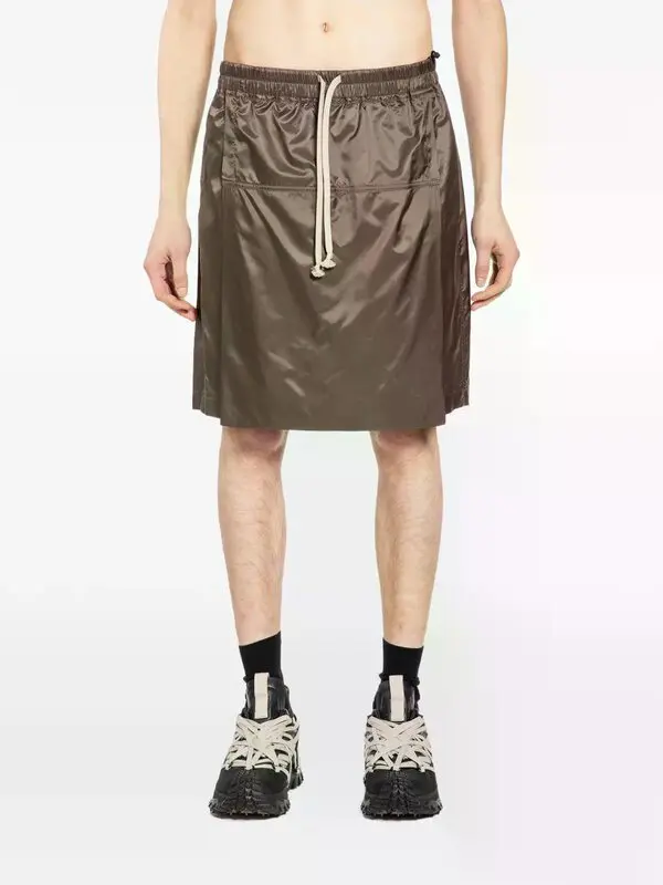 Rick Owens X Moncler Kiltshorts Skorts - Brown