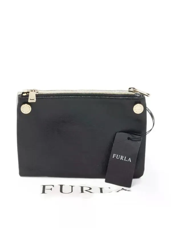Furla Double Zip Stud-detail Clutch Bag