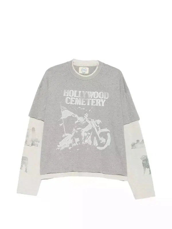 ERCOLE STUDIO Graphic-print Layered T-shirt