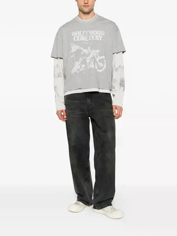 ERCOLE STUDIO Graphic-print Layered T-shirt