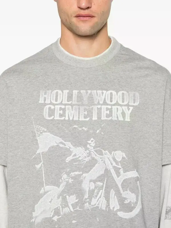 ERCOLE STUDIO Graphic-print Layered T-shirt
