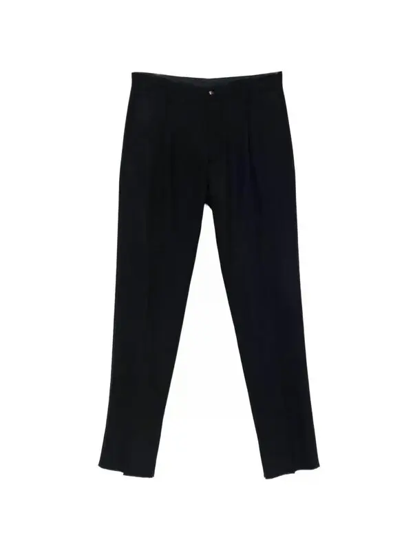 DOPPIAA Pleated Straight-leg Trousers - Blue