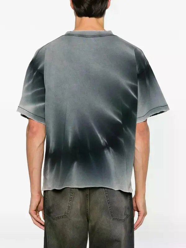 ERCOLE STUDIO Graphic-print Raw-edge T-shirt