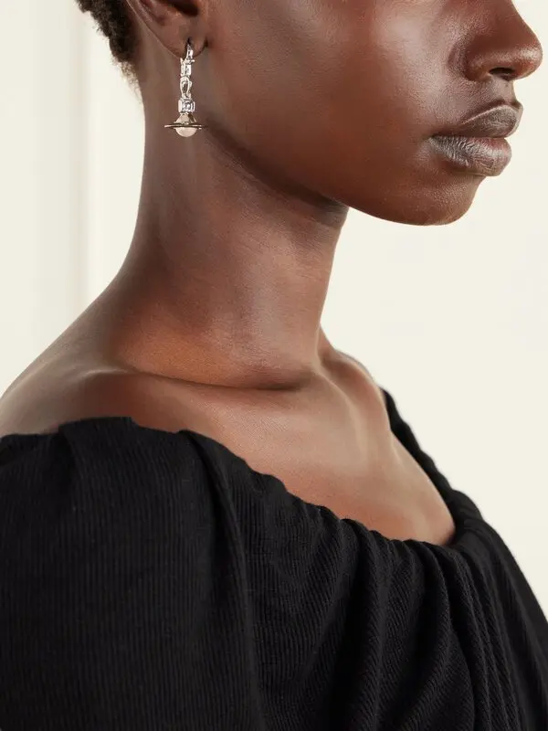 VIVIENNE WESTWOOD Claude Embellished -tone Earrings