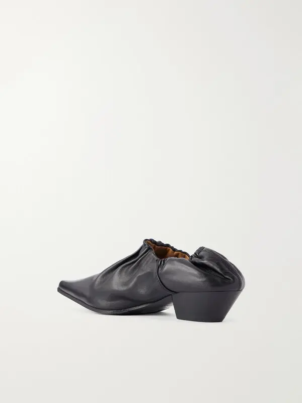 Our Legacy Ranch Envelope Gathered Leather Pumps