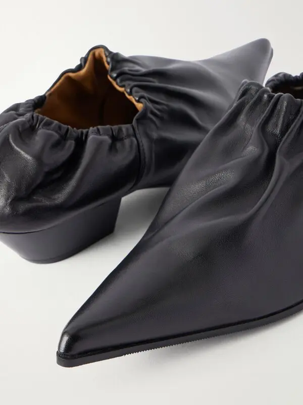 Our Legacy Ranch Envelope Gathered Leather Pumps