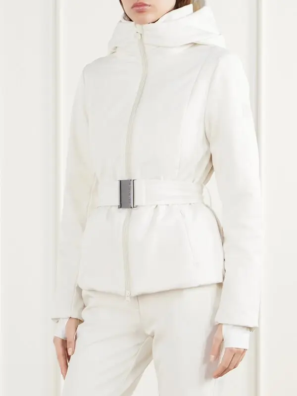 WE NORWEGIANS Tyin Belted Padded Stretch-shell Ski Jacket