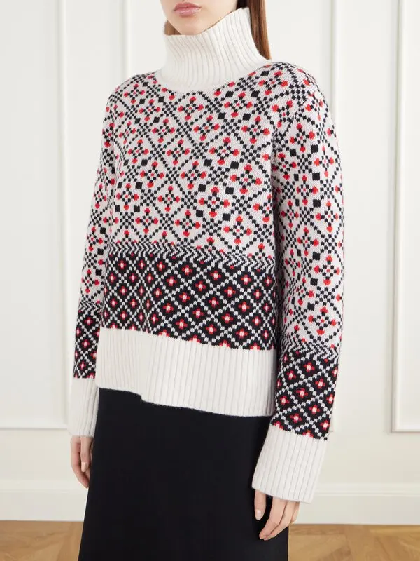 WE NORWEGIANS Telemark Turtleneck Jacquard-knit Merino Wool Sweater