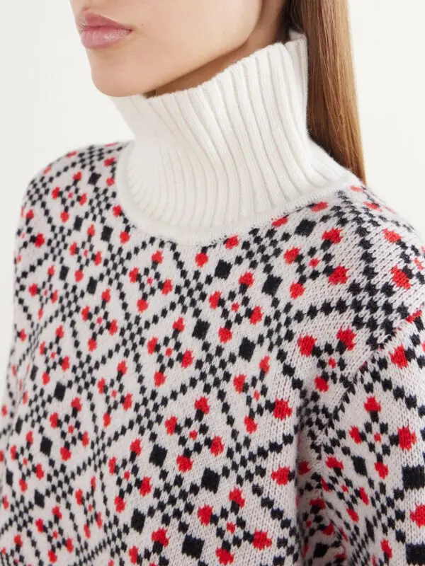 WE NORWEGIANS Telemark Turtleneck Jacquard-knit Merino Wool Sweater