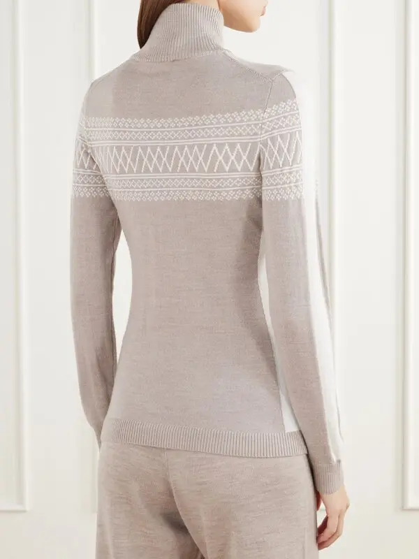 WE NORWEGIANS Merino Wool Half-zip Sweater