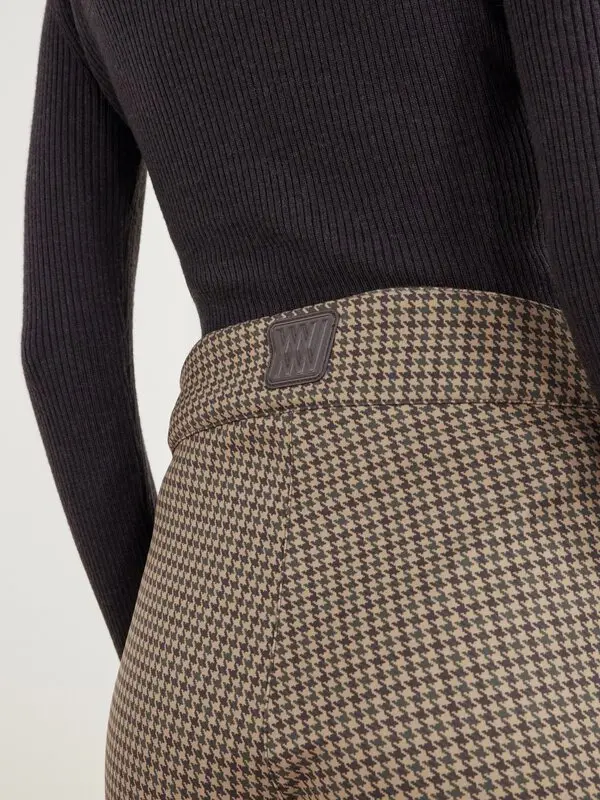 WE NORWEGIANS Glenshee Houndstooth Stretch-shell Flared Ski Pants