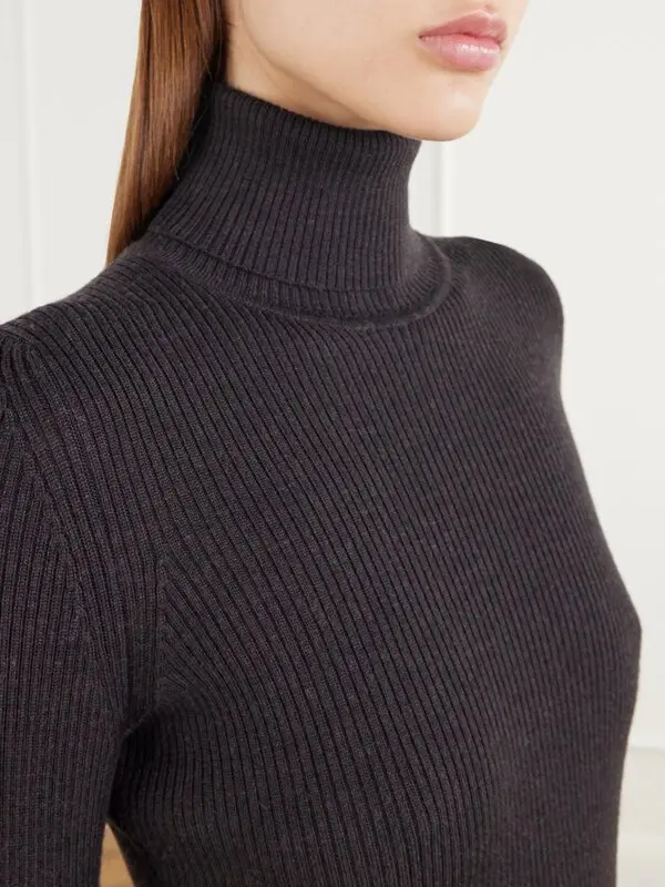 WE NORWEGIANS Geilo Ribbed Merino Wool Turtleneck Sweater