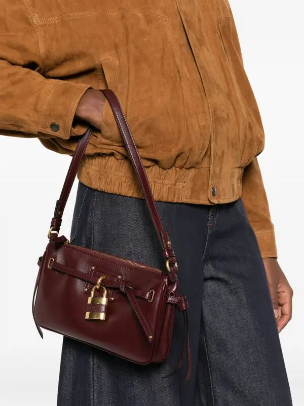 Chloé Paddington Sling Leather Shoulder Bag - Red