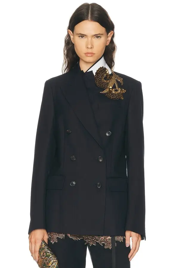 Dries Van Noten Barrysta Jacket - Navy