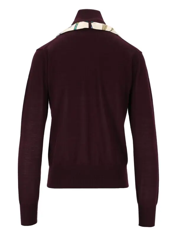 FORTE_FORTE Turtleneck Sweater With Foulard