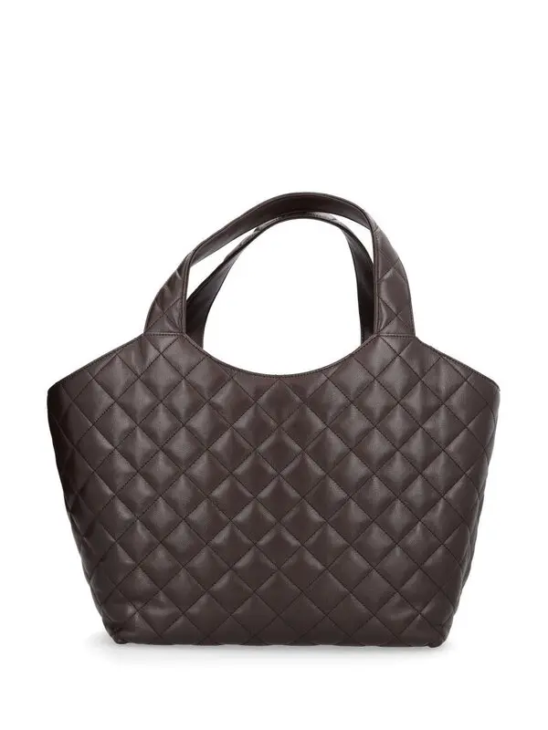 Saint Laurent Medium Icare Bag In Quilted Nappa Leather - Brown